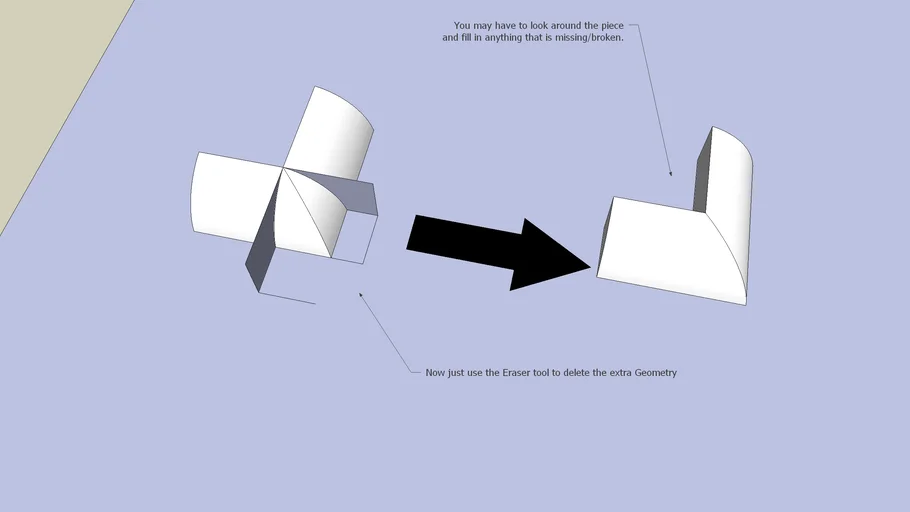 Rounded corner tutorial | 3D Warehouse