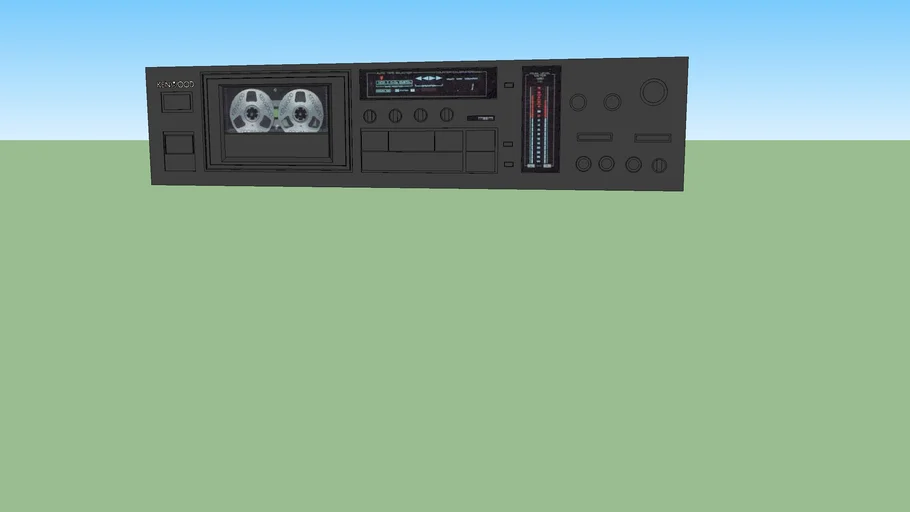 Kenwood KX-1100g stereo cassette deck | 3D Warehouse