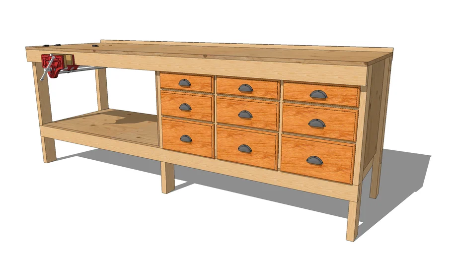 2x4 Workbench | 3D Warehouse