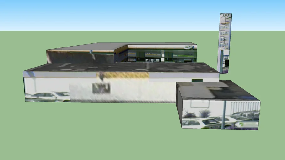 Jet ConocoPhillips gas station in Berlin, Germany | 3D Warehouse