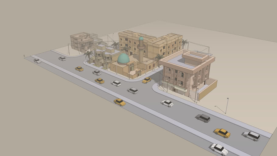 Baghdad/Iraqi style street scene. | 3D Warehouse