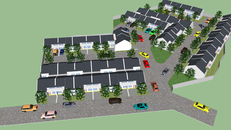 Site Plan Perumahan | 3D Warehouse