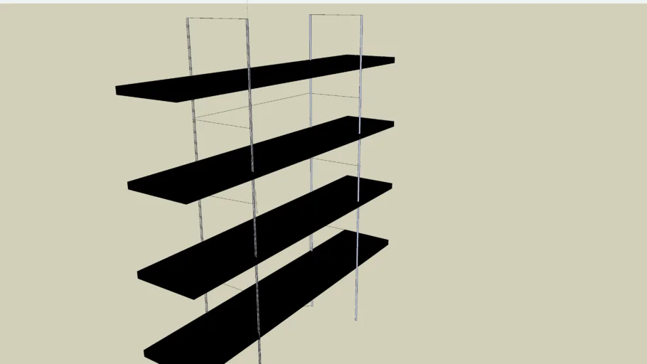 modern bookcase | 3D Warehouse