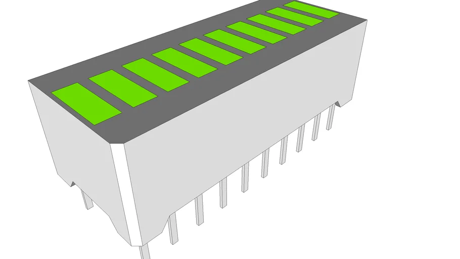 10 Segment LED Bar | 3D Warehouse