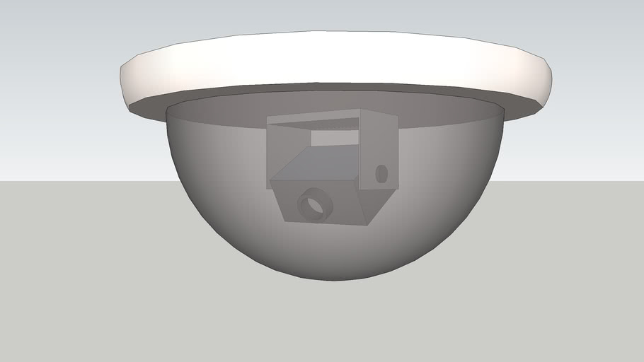 Recessed dome CCTV camera | 3D Warehouse