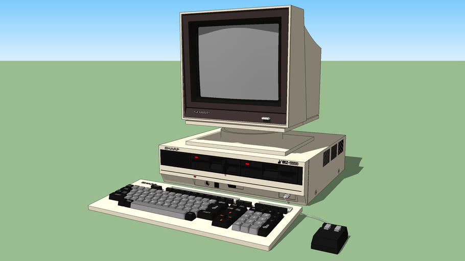 SHARP Personal Computer MZ-5500 (1983 Japan) | 3D Warehouse