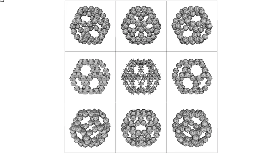 TABLE DODECAHEDRON TRUNCATED SHAPE MULTI POLYHEDRON | 3D Warehouse