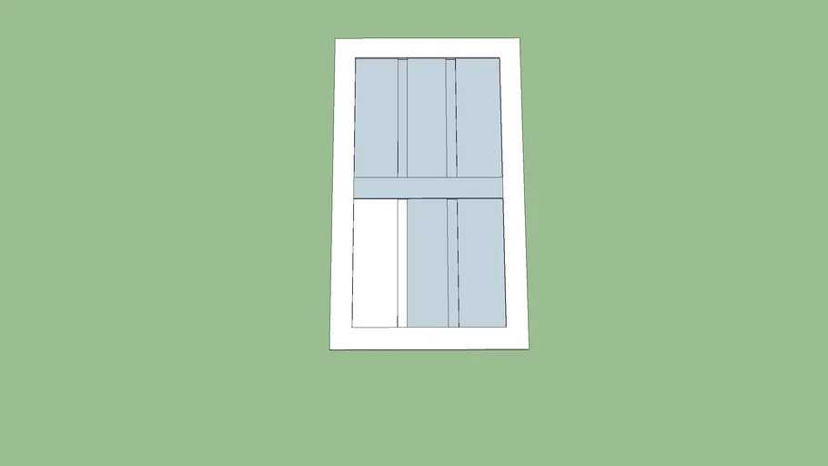 Recessed Panel Shutter | 3D Warehouse