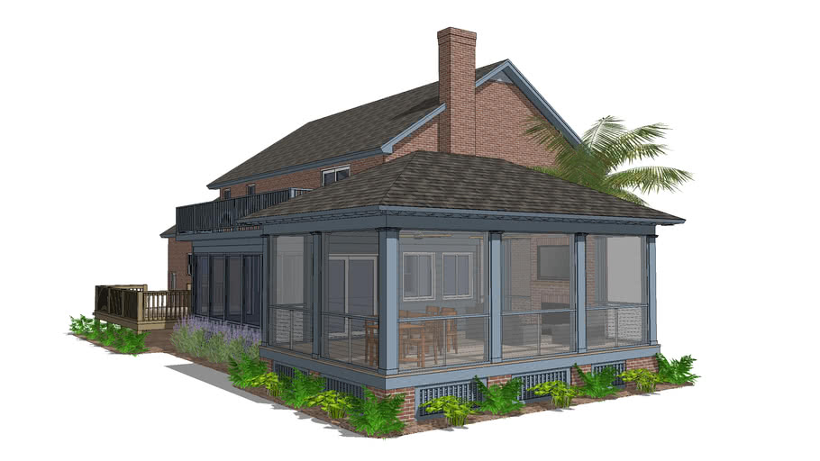 Screened Porch Addition | 3D Warehouse