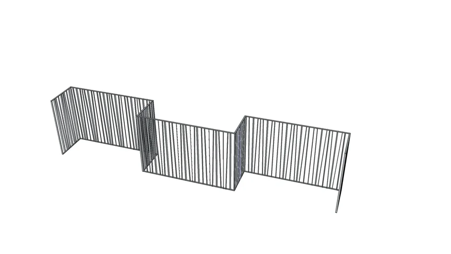 Abstract Metal Fence | 3D Warehouse