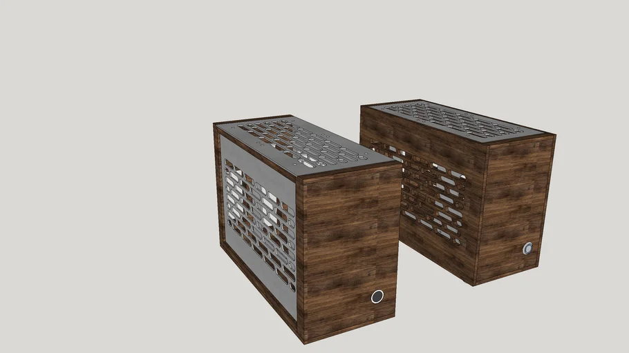 wood / metal sff mini itx pc case | 3D Warehouse