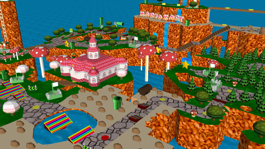 Mario world map circuit 2 | 3D Warehouse