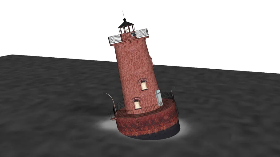 Sharps Island Lighthouse off Tilghman Island, MD. | 3D Warehouse