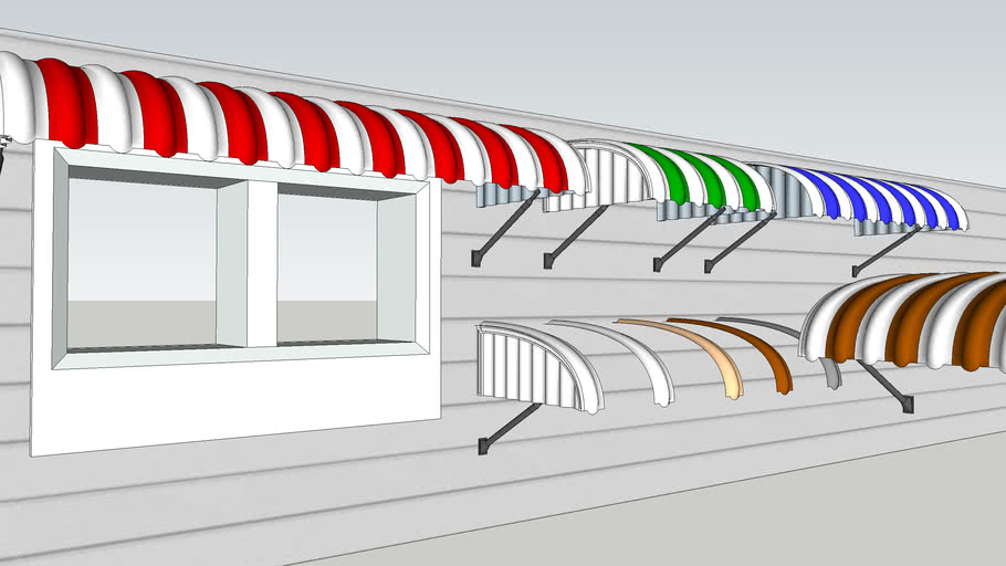 Awning Kit For Doors and Windows - Customize the Length | 3D Warehouse