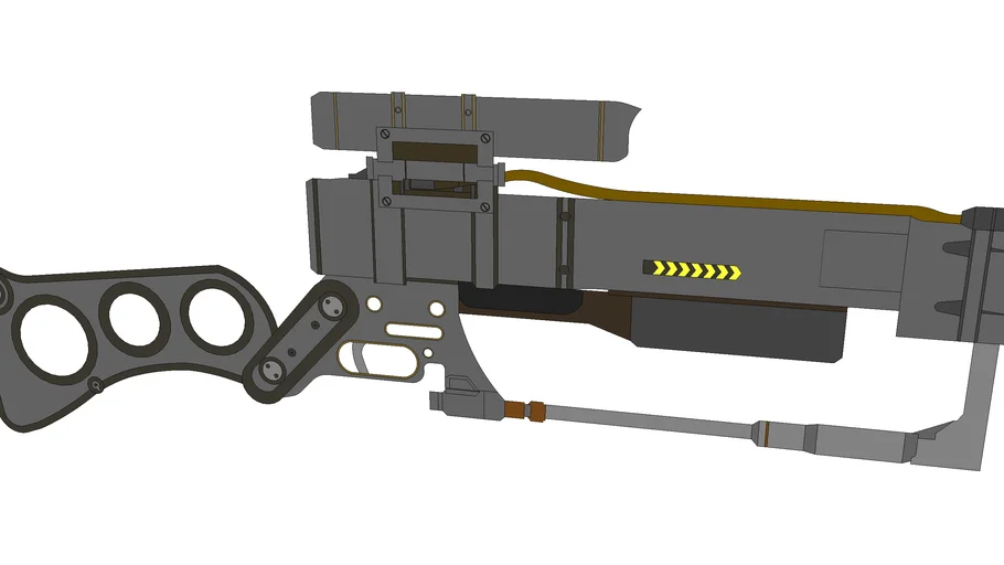Lasrifle scope 2d model | 3D Warehouse