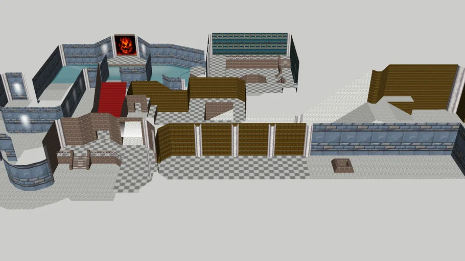 Super mario 64 - peachs castle - Basement | 3D Warehouse