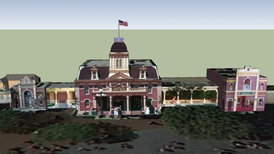 Disneyland City Hall Buildings | 3D Warehouse