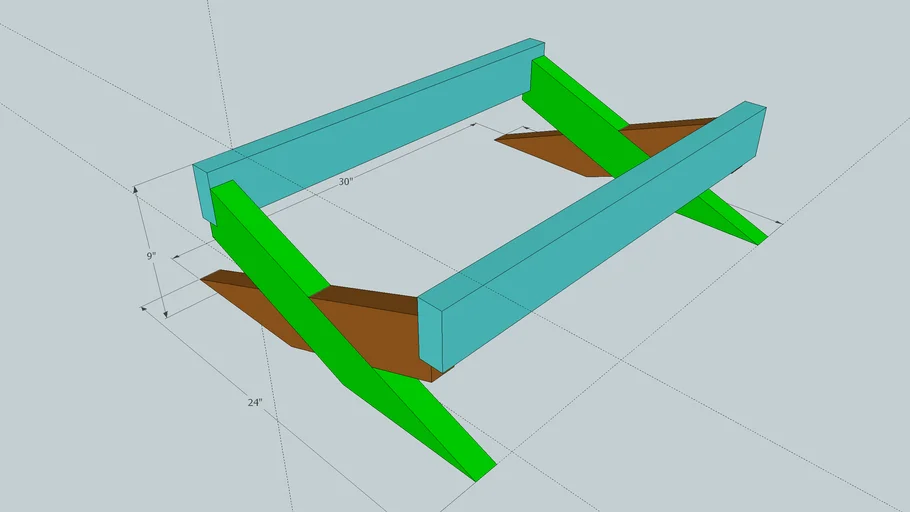 Short Leg Hive Stand | 3D Warehouse