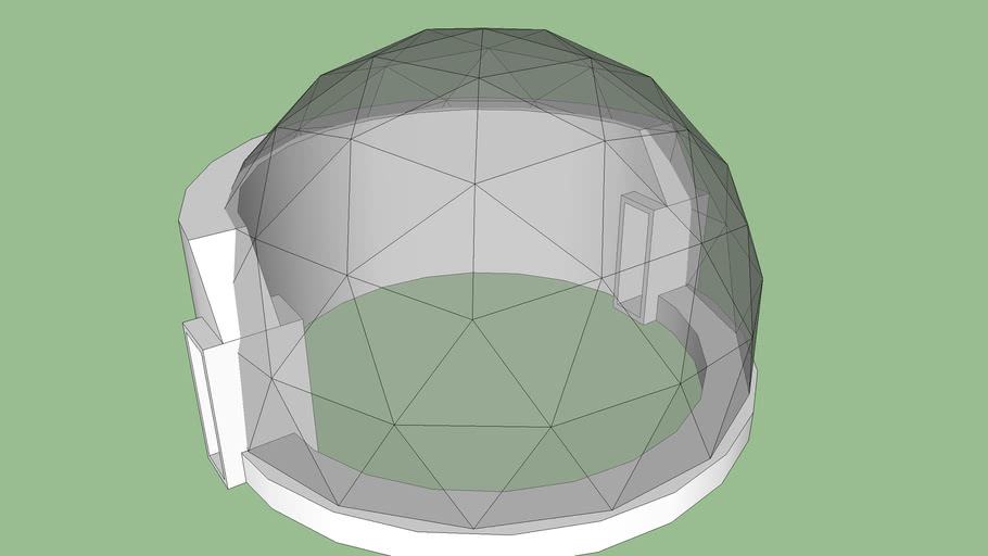 Earthship and Geodesic dome | 3D Warehouse