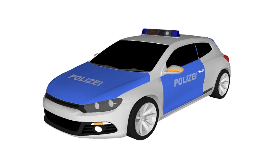 POLIZEI (GERMAN POLICE) WV SCIROCCO | 3D Warehouse