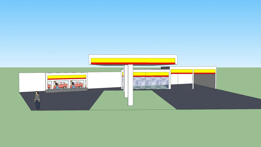 Posto Shell Niquelina | 3D Warehouse