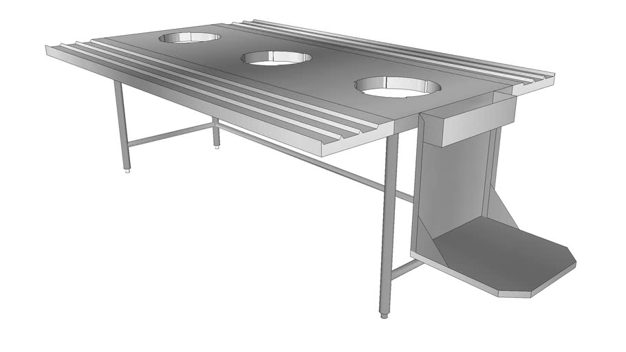 stainless Steel Recycling Table | 3D Warehouse
