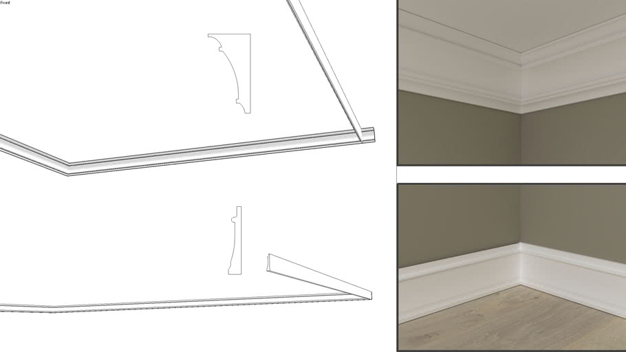 Baseboard and Corniche | 3D Warehouse