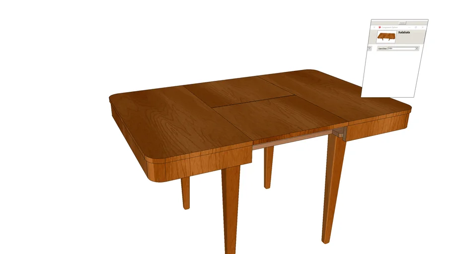The Czech table from the sixties. ( Dynamic Component ) | 3D Warehouse