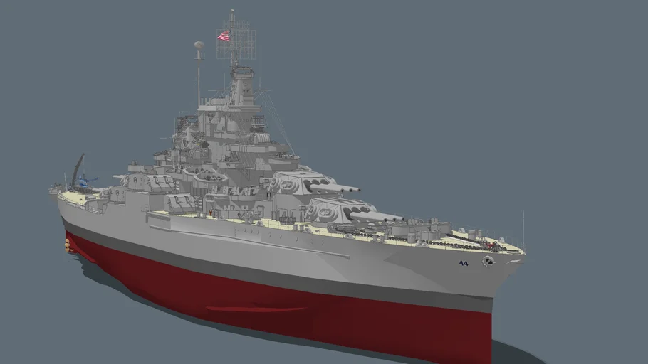 74; USS California 1943 Model | 3D Warehouse