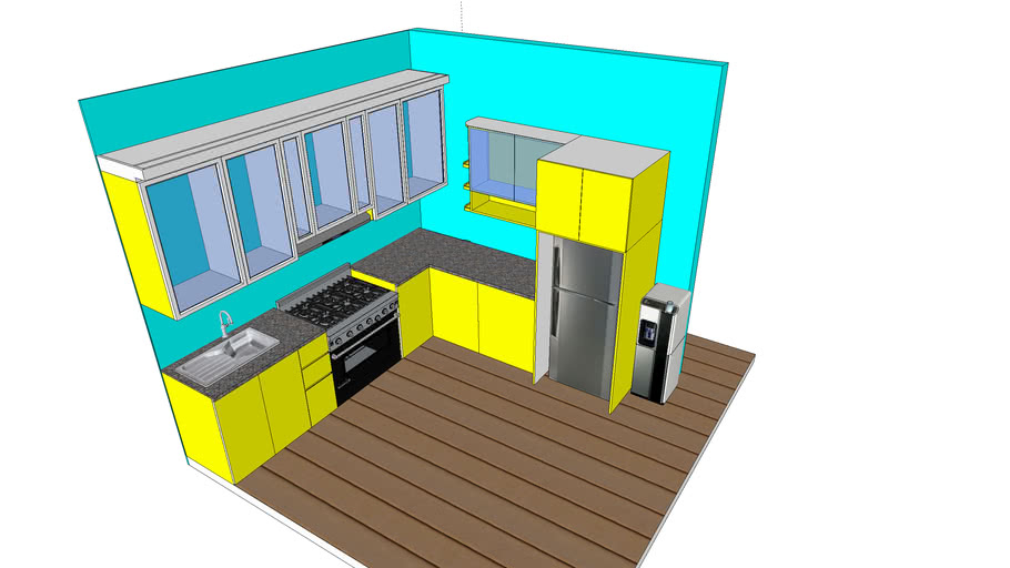 Kitchen Set - Type 1 | 3D Warehouse