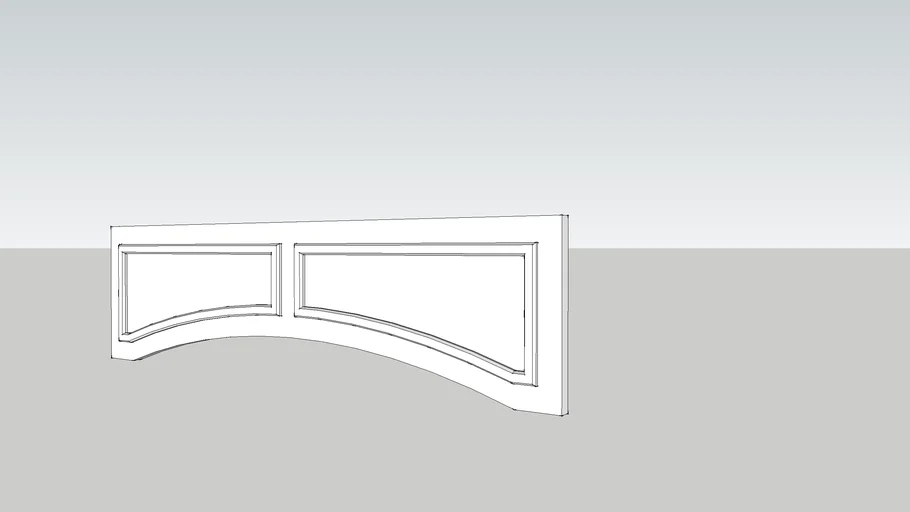 Arched Valance with Applied Molding | 3D Warehouse