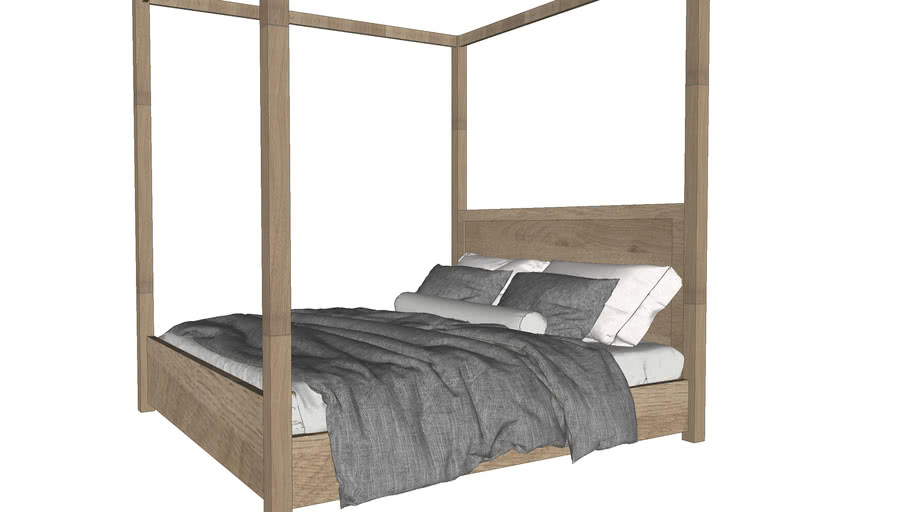 CANOPY KING BED | 3D Warehouse