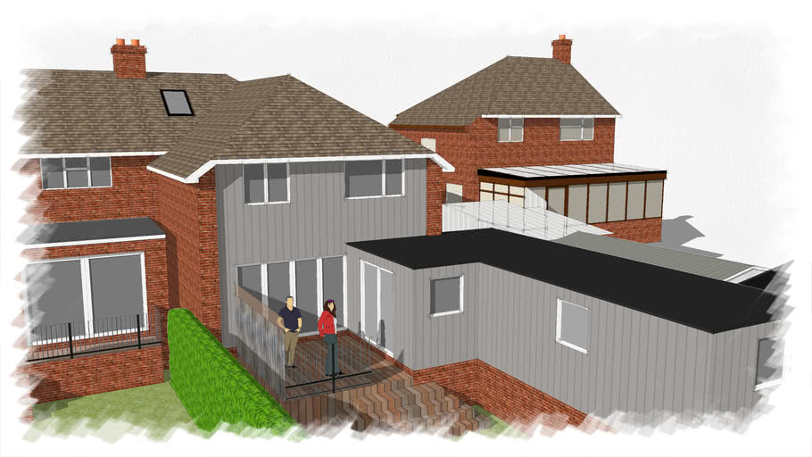 EXTENSION - COLLINSWOOD DRIVE ST. LEONARDS | 3D Warehouse
