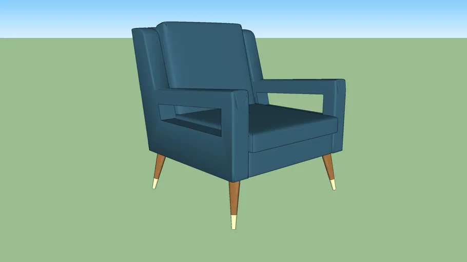 DRAPER ACCENT CHAIR - TOV | 3D Warehouse