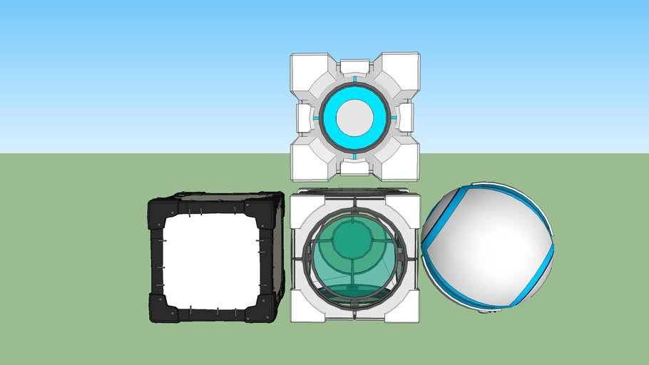 Portal 2 Cubes(Anonymous's colored model) | 3D Warehouse
