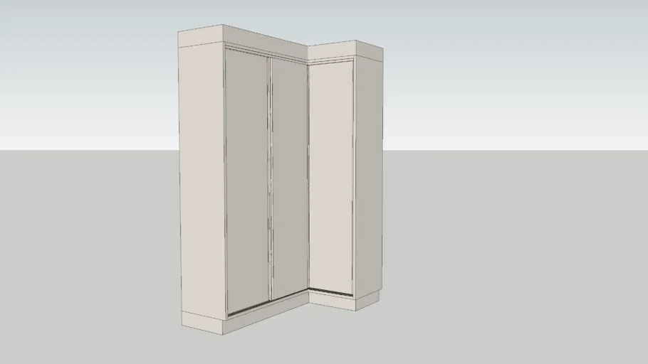 GUARDA ROUPA DE CANTO | 3D Warehouse