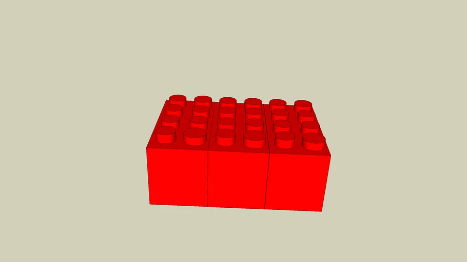 Red Legos | 3D Warehouse