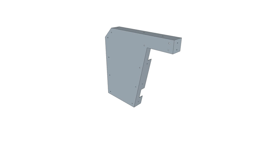 ADA 23' Vanity Bracket Left (A&M Hardware) | 3D Warehouse