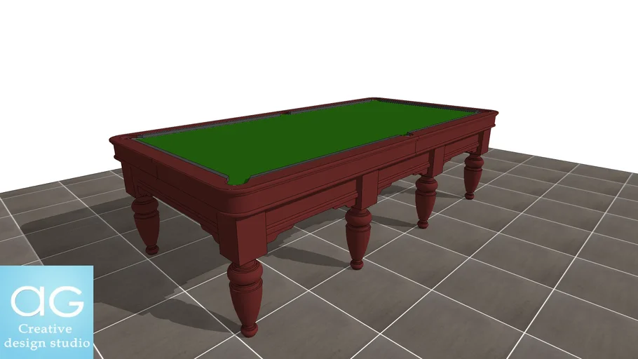Detail Custom Pool Table design! | 3D Warehouse