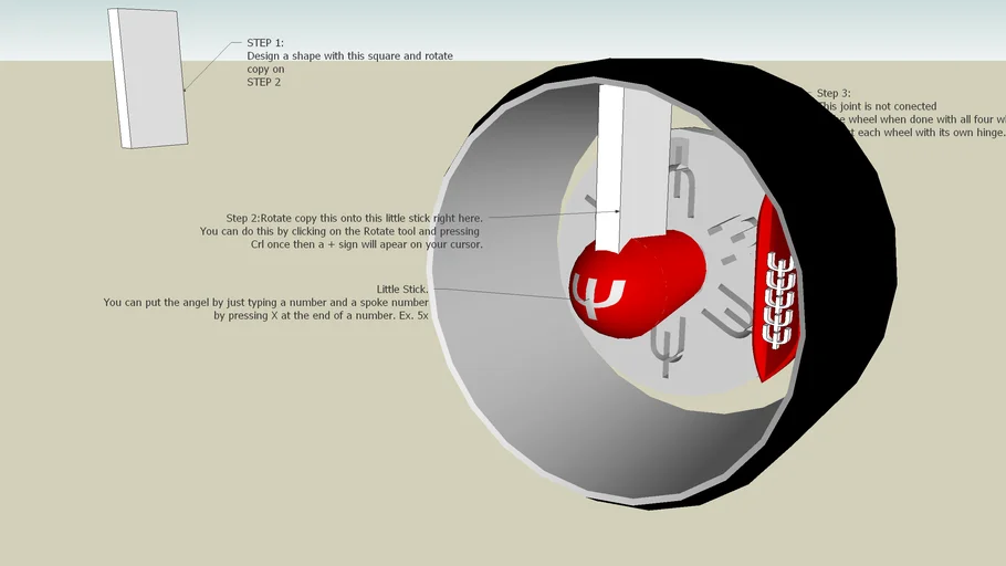 Wheel Making Kit TUTORIAL (Now With sketchyphysics) | 3D Warehouse