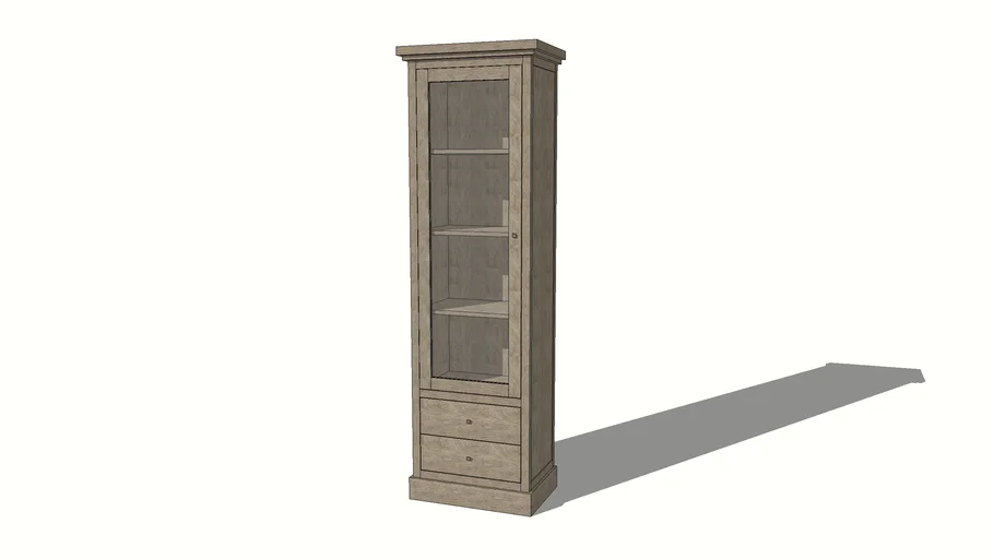 5854 Sheffield vitrinekast linksdraaiend | 3D Warehouse