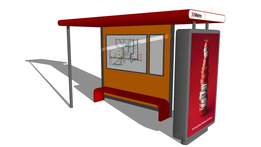 Basic Bus Stop | 3D Warehouse