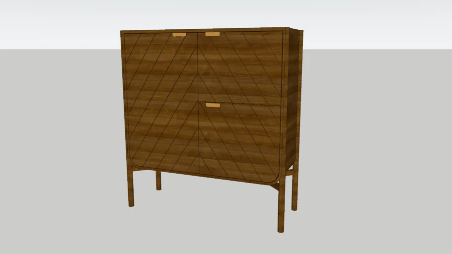 MARIUS - Vaisselier - Noyer | 3D Warehouse