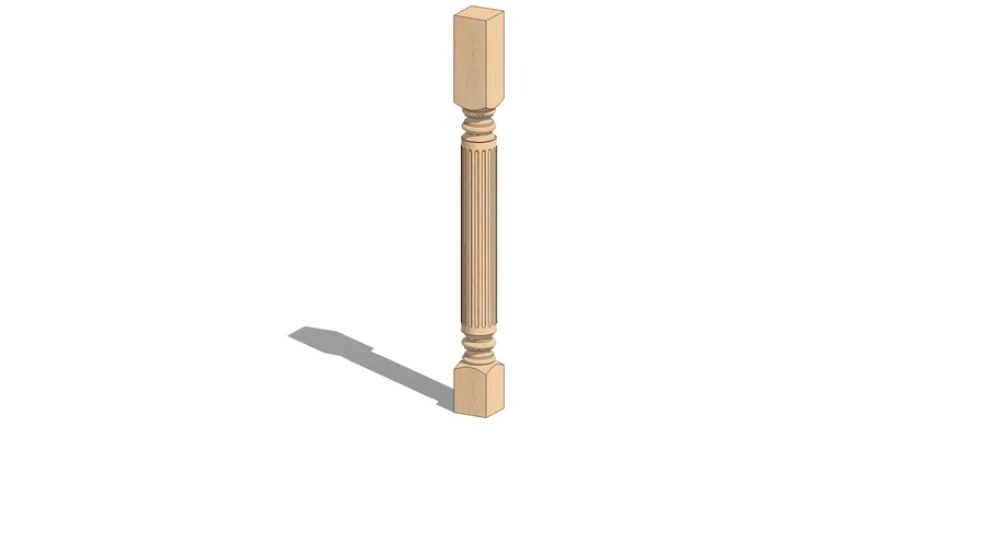 01080340-1 Fluted Roman Classic Column | 3D Warehouse