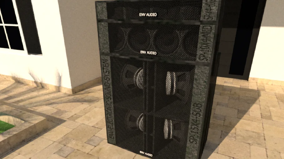 PARLANTE, SONIDO PROFESIONAL, TURBO, SPEAKER, SOUND SYSTEM | 3D Warehouse