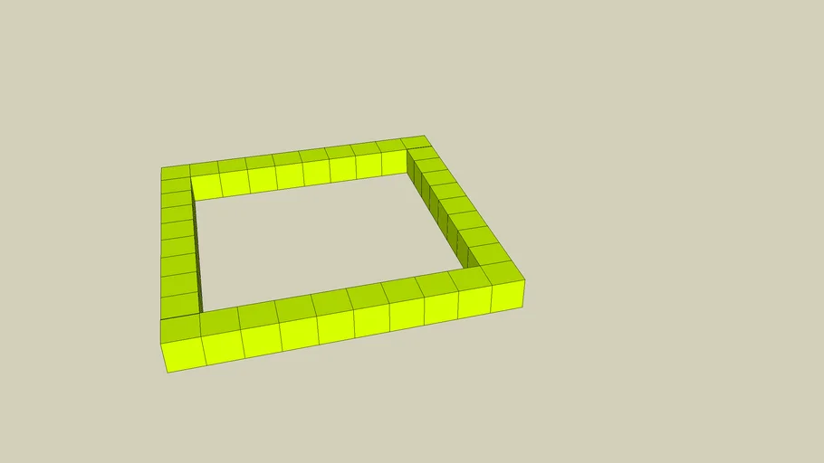 Yellow square | 3D Warehouse