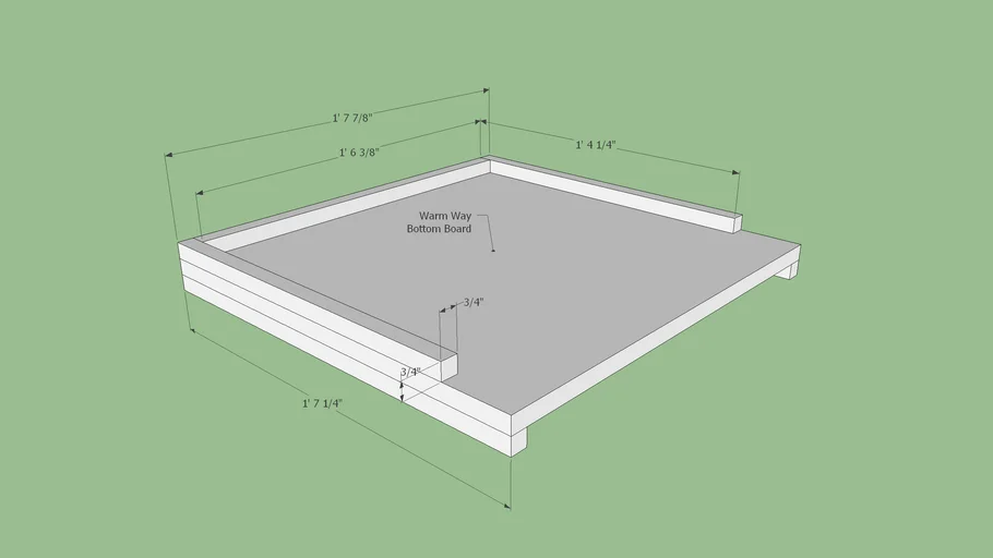 Warm Way Bottom Board | 3D Warehouse