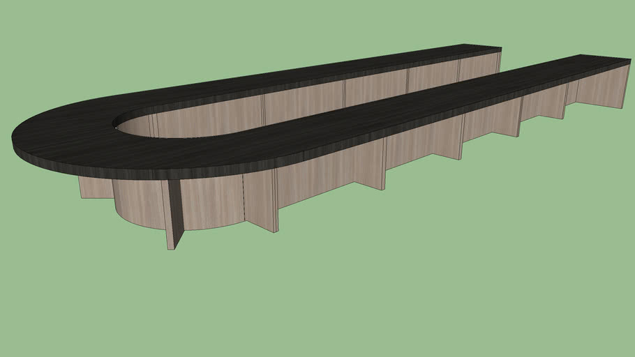 23 Sitter Conference Table 'U' Shape | 3D Warehouse