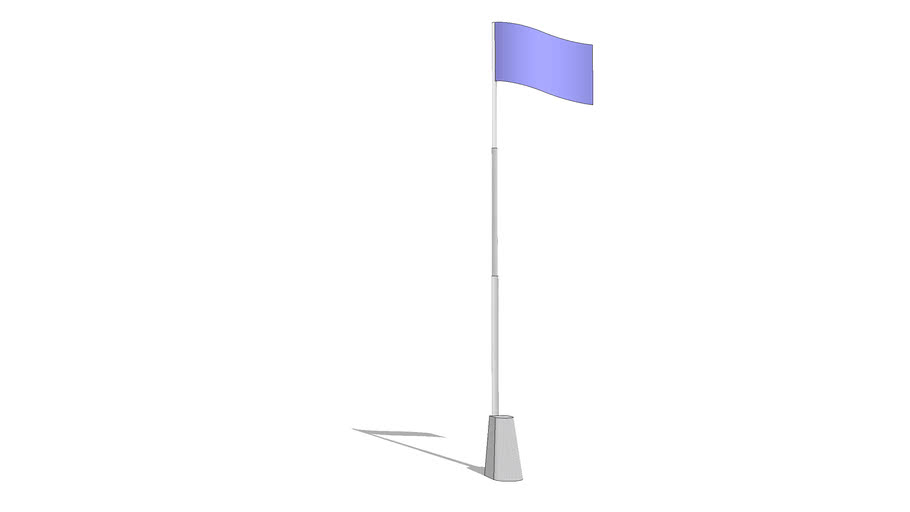 Contemporer Flag Pole Design | 3D Warehouse
