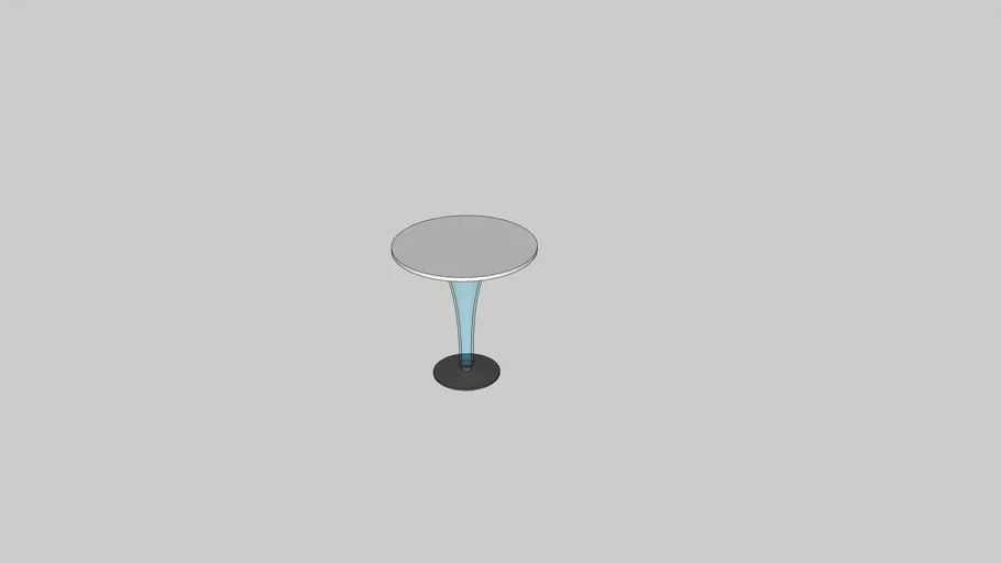 Table - White Top with Transparent Bottom | 3D Warehouse